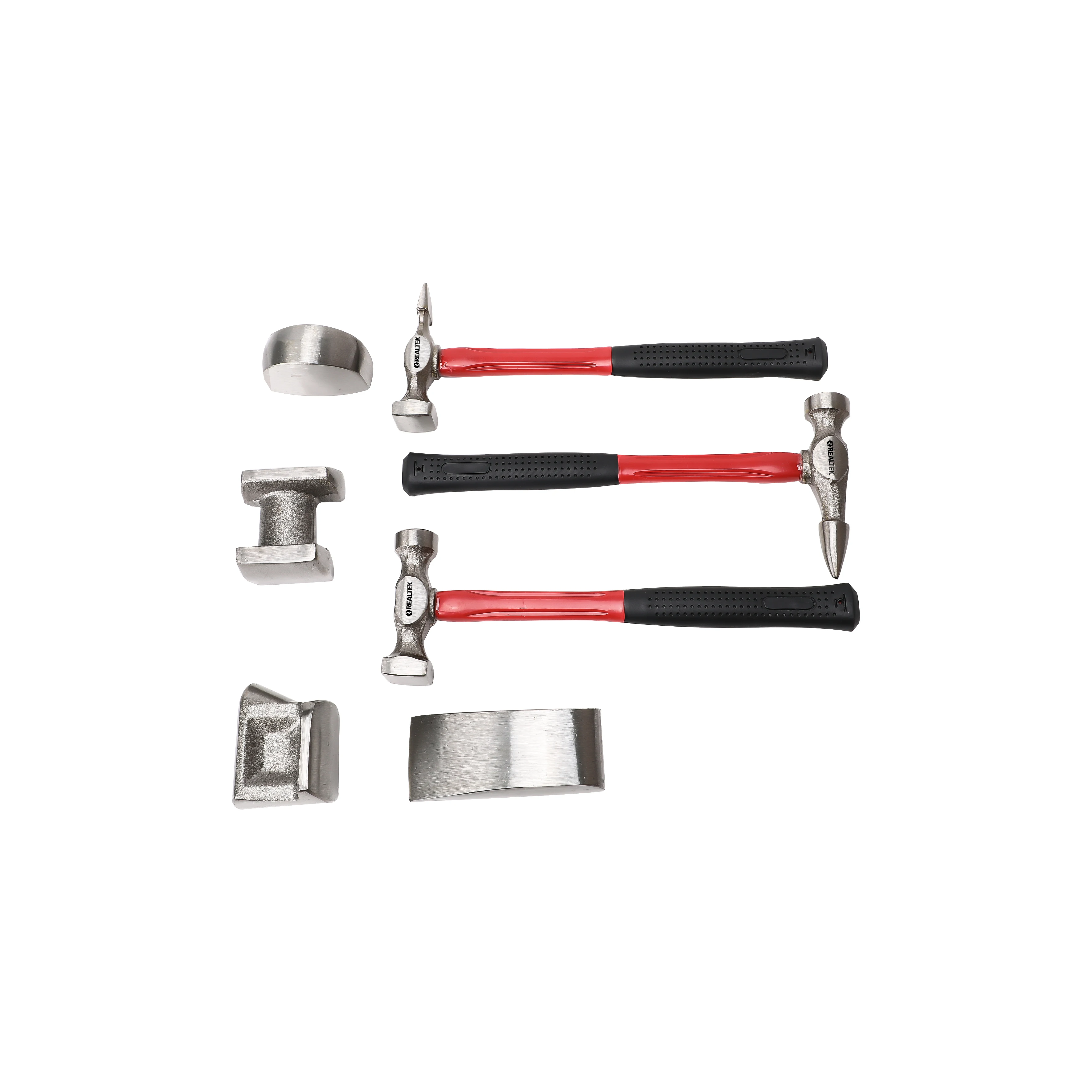 Realtek Car Body Repair Hammer Dolly 7pcs Panel Beating Dent Auto ...