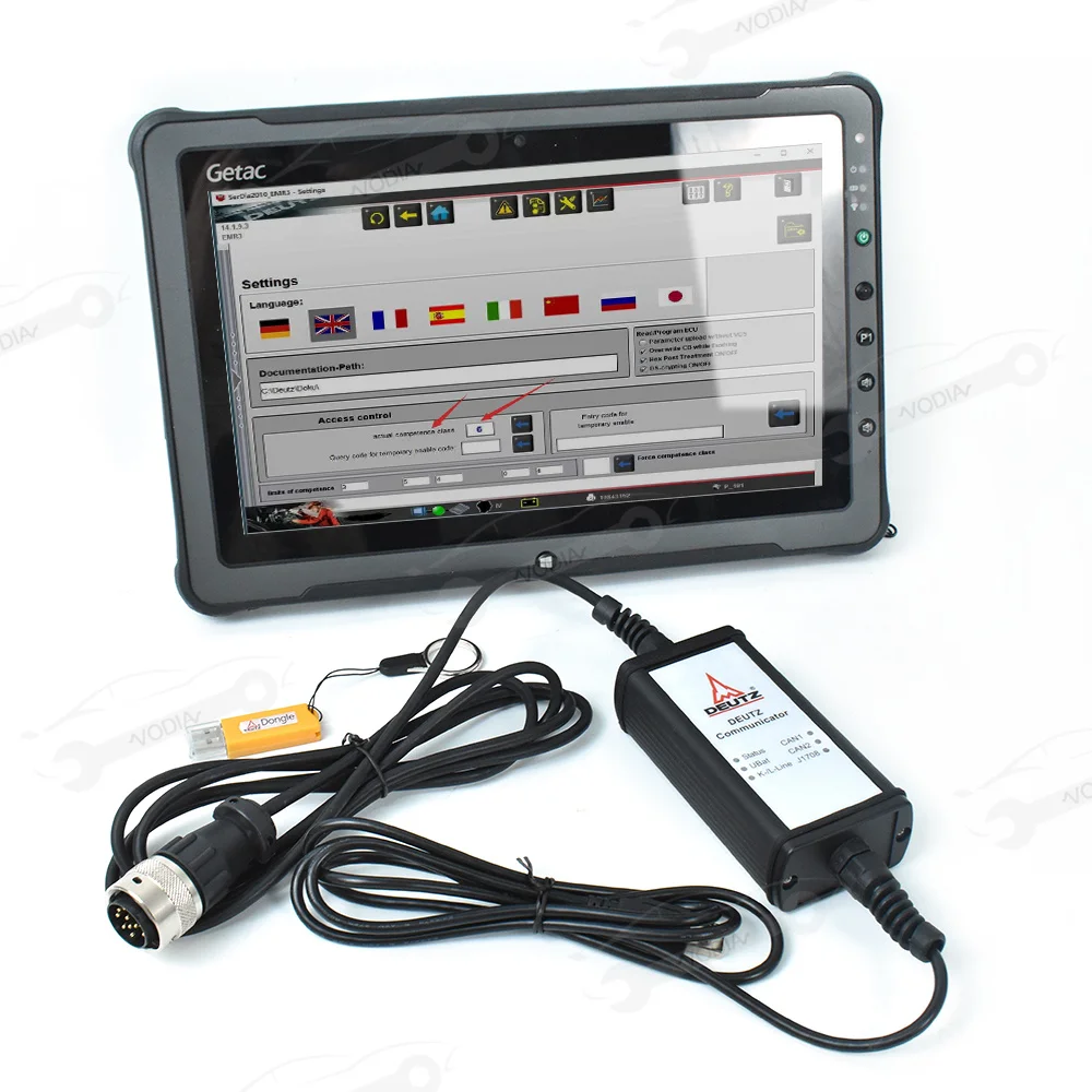 For Deutz Communicator Obd Adapter With Serdia Software For Controllers ...