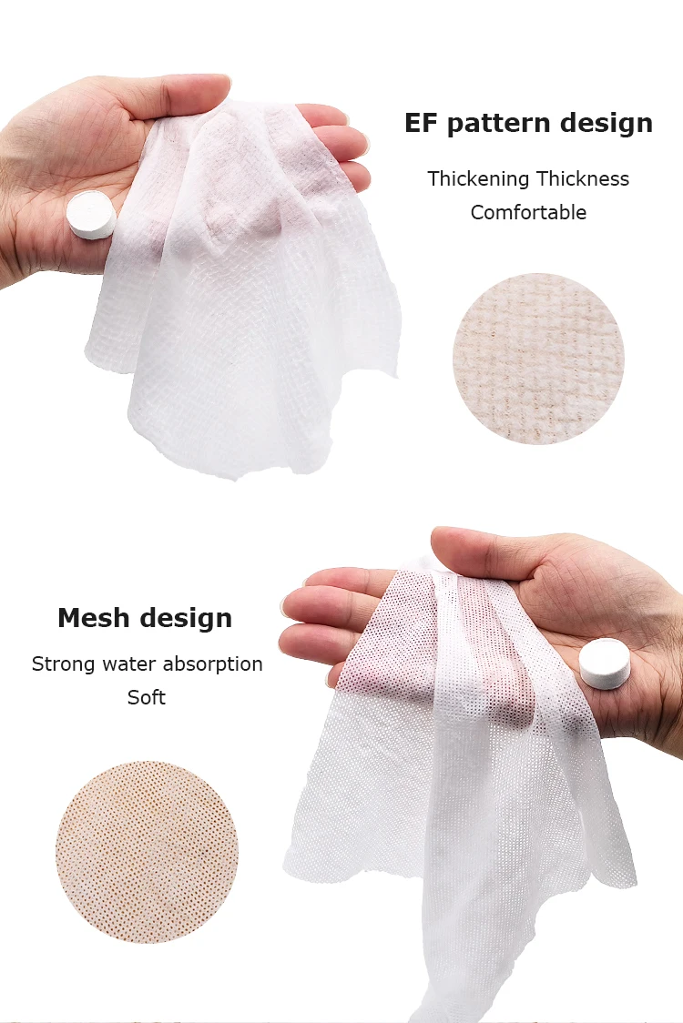 Wholesale Bulk Packaging Travel Portable Disposable Compression Cotton ...