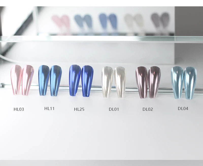 Chrome Powder Coating Mirror Effect Nail Kit Professional Mirror Powder ...