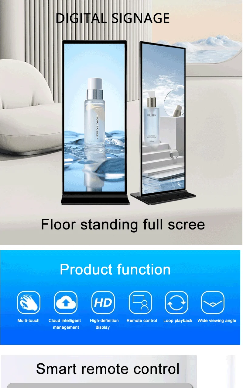 70-86 Inch Digital Signage - Floor Standing Advertising Display