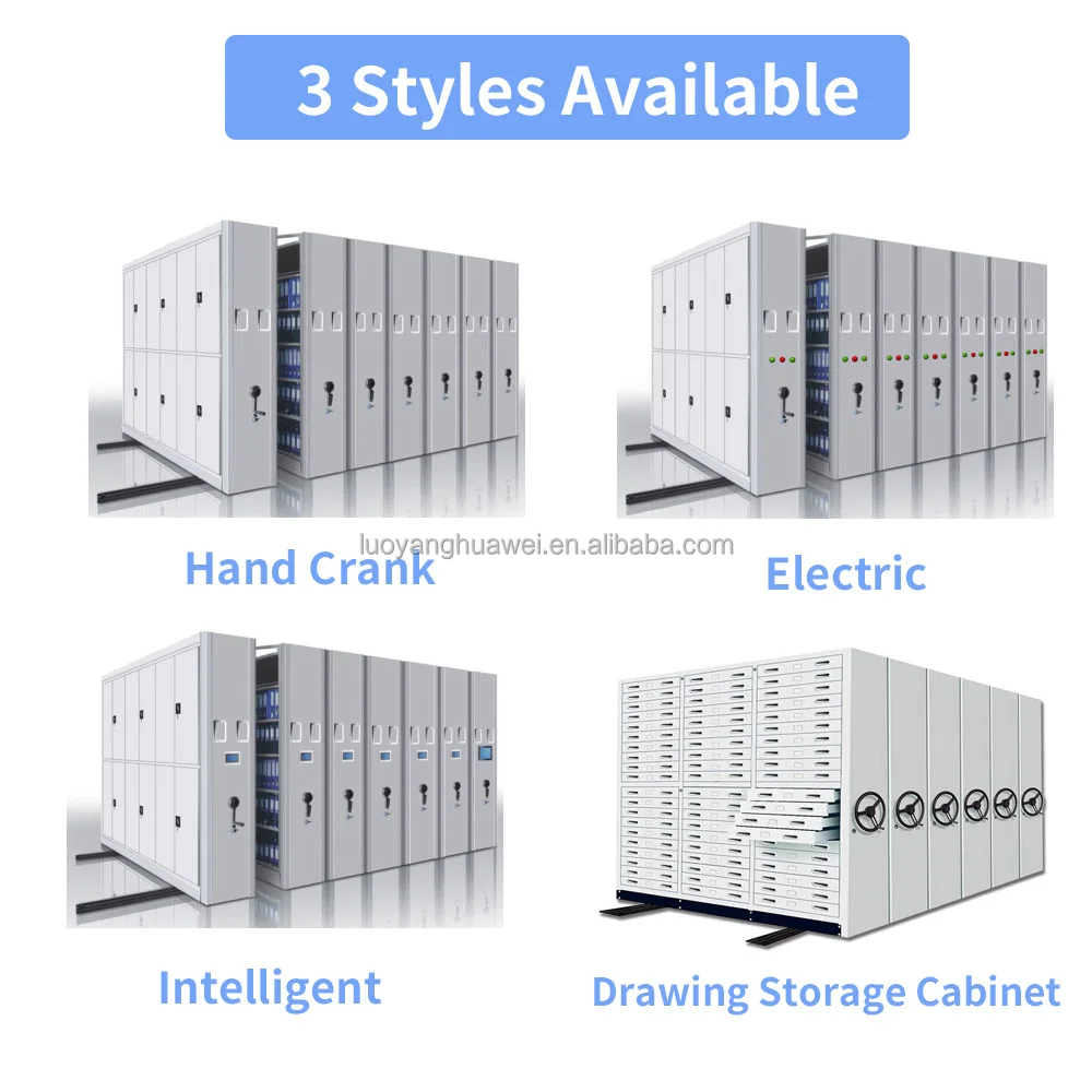 Manual Mobile Dense Rack Electric Archive Storage System Compact Shelf ...
