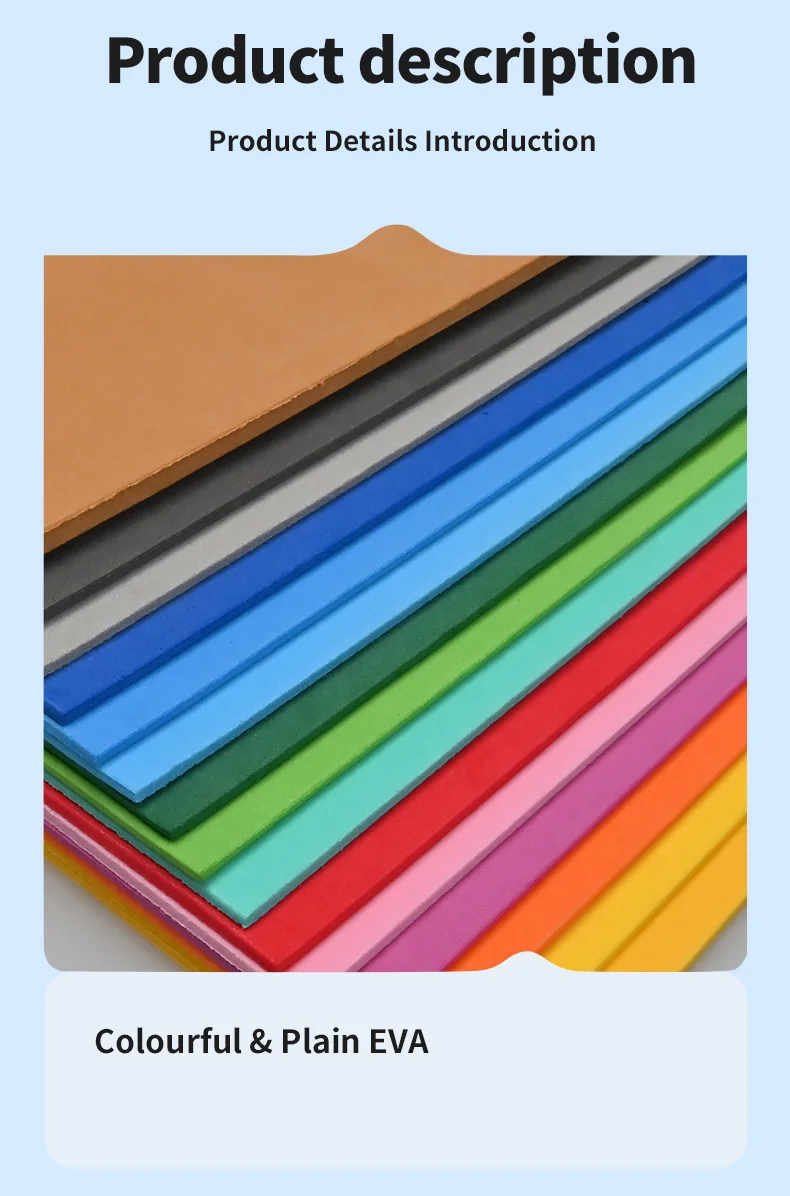 Eva Sheet/color Eva Foam Sheet Raw Material Goma Eva Roll Material ...