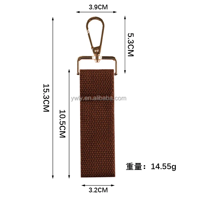 Hot Sale Korean Bag Charms Cotton Canvas Key Ring DIY Blank Fabric Key ...