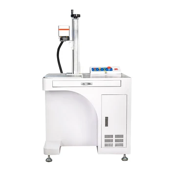 Focus 30 Watt Fiber Laser Engraver Color Marking Machine Table Top ...