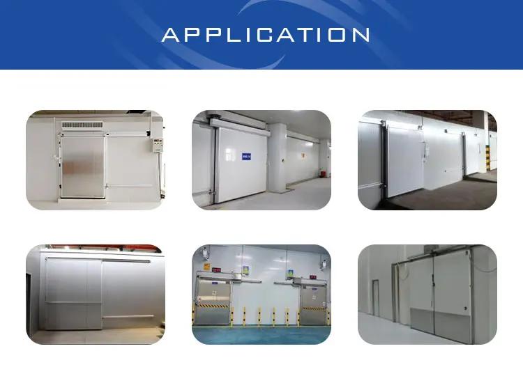 Automatic Color Steel Double Sliding Door Freezer Meat and Chicken ...