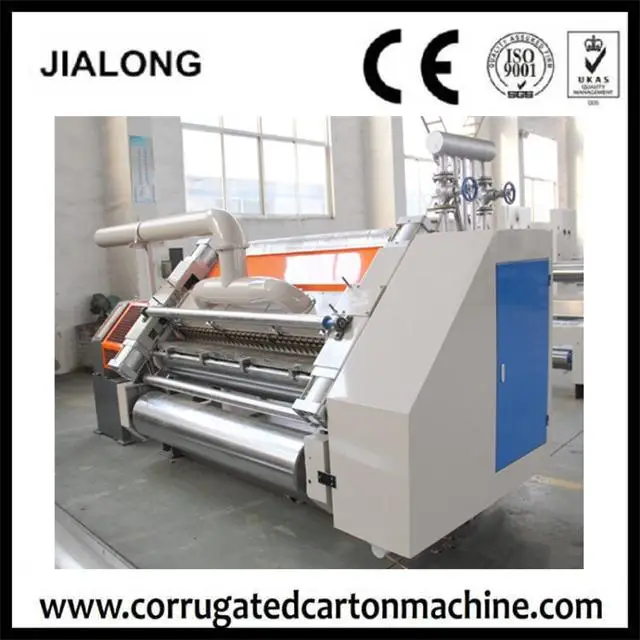 2 Ply Corrugated Cardboard Machine Sf-280s Fingerless Type Single Facer ...