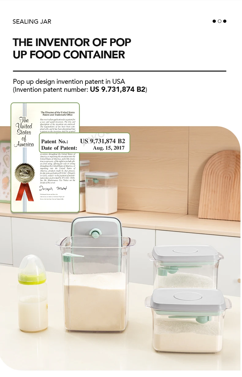 LFGB Approved Pop up Storage Organizer - BPA Free Containers