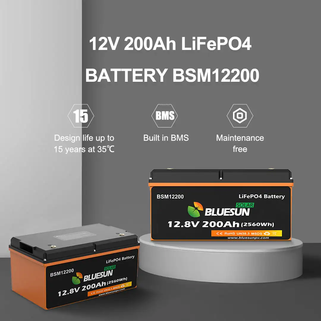 Bluesun 12v 24v Lithium Ion Batteries 200ah 250ah 24v Lithium Battery ...