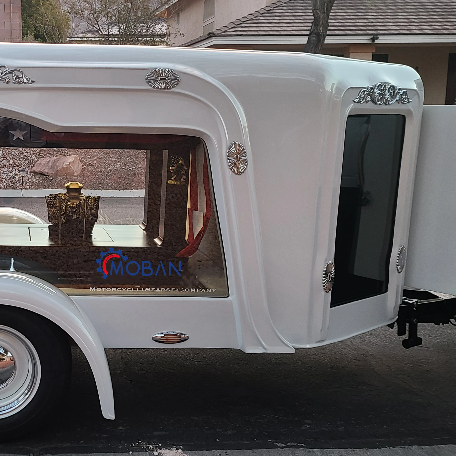 New Horse-drawn Hearse Special Hearse For Funeral White Tow Hearse ...