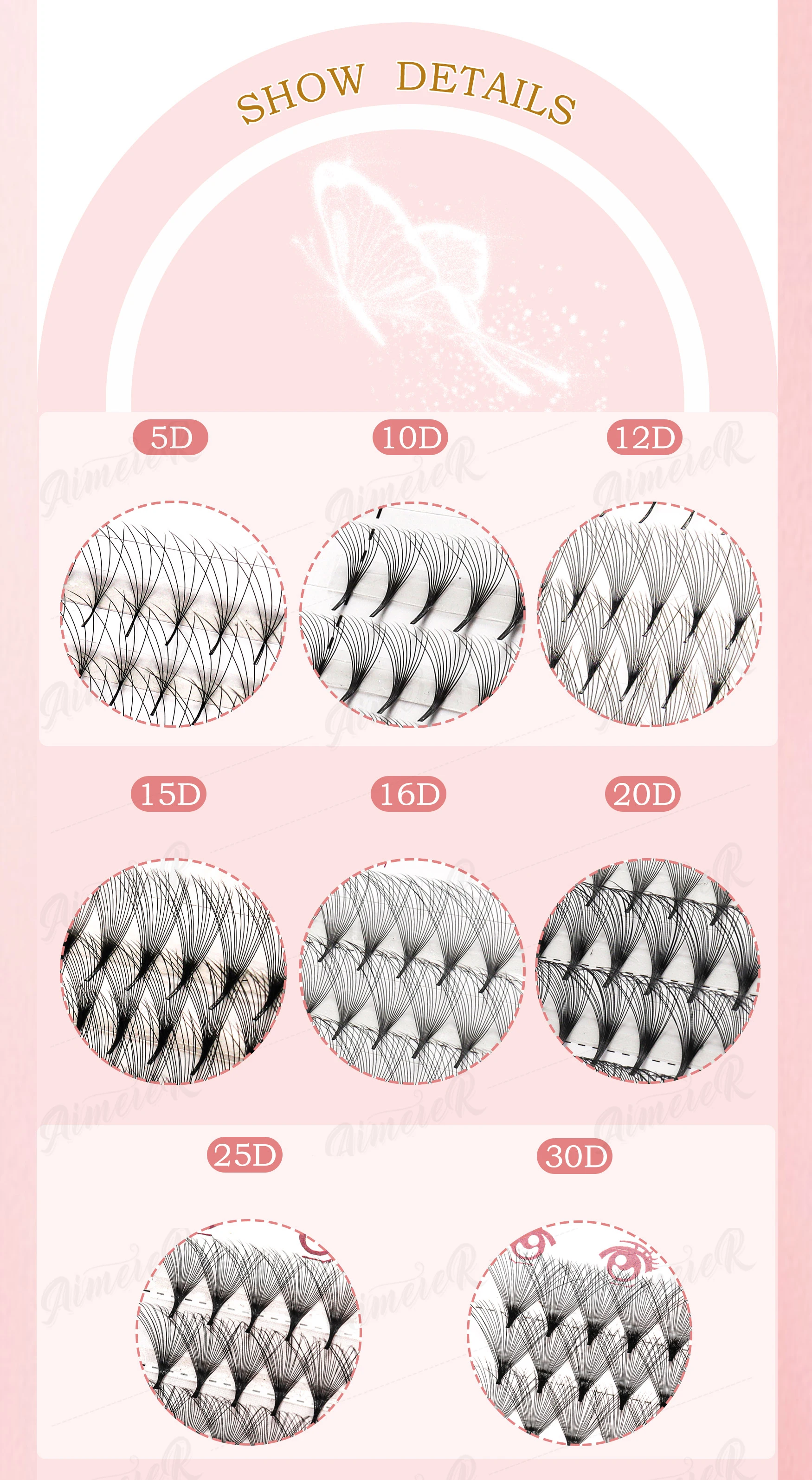 Wholesale New Trend 3D Printed Spikes Fluffy Feather Style Premade ...