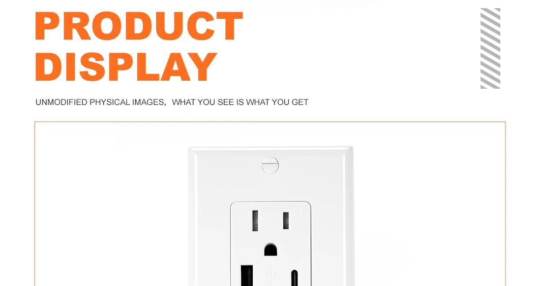 5.0a Type-a&type-c Usb Outlets Wall Electrical Outlets American ...