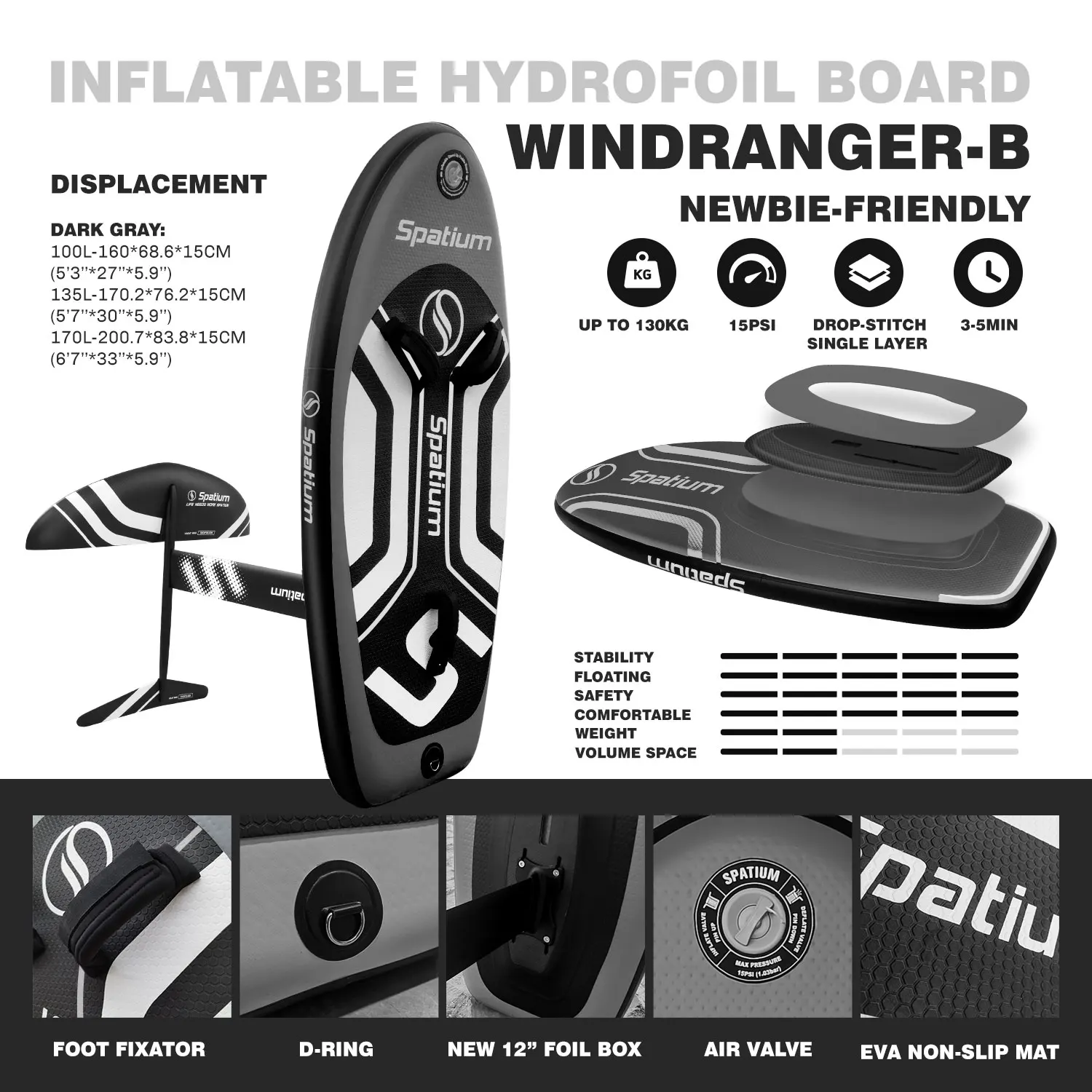 Favorite New Design Factory Ce Hydrofoil Kite Surfboard Inflatable Wing ...