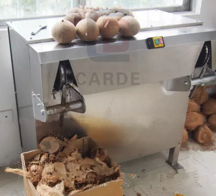Manual Coconut Shell Dehusking Shelling Peeling Machine Dehusker to ...