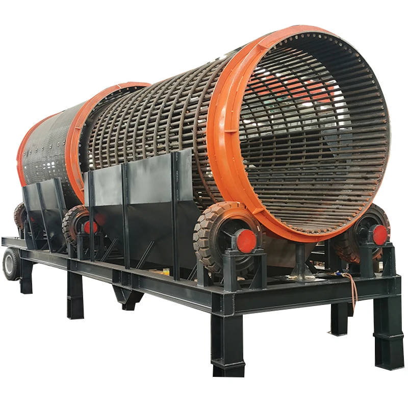Heavy Duty Rotary Trommel Screen for Gold Mining & Soil Processing