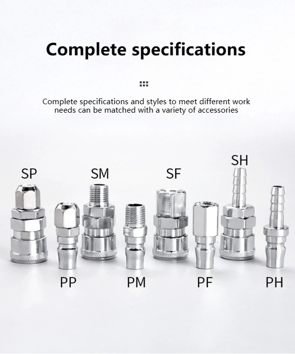 Euro German Type Steel Hose Coupling Pneumatic 3 in 1 Series Air Quick ...