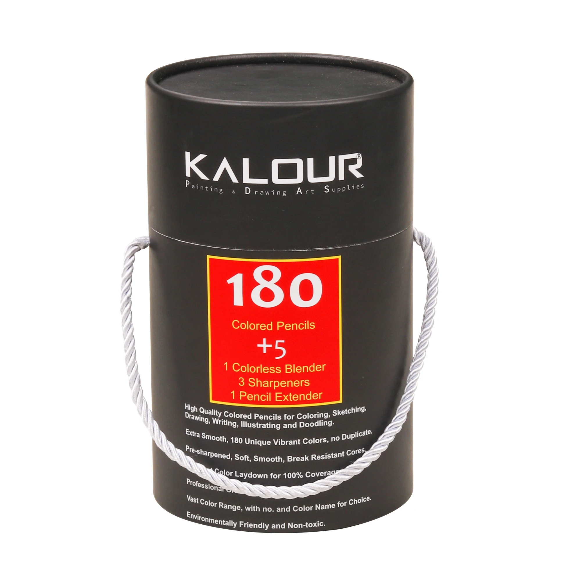 Kalour Colored Pencils - Premium 180pcs Set for Artists