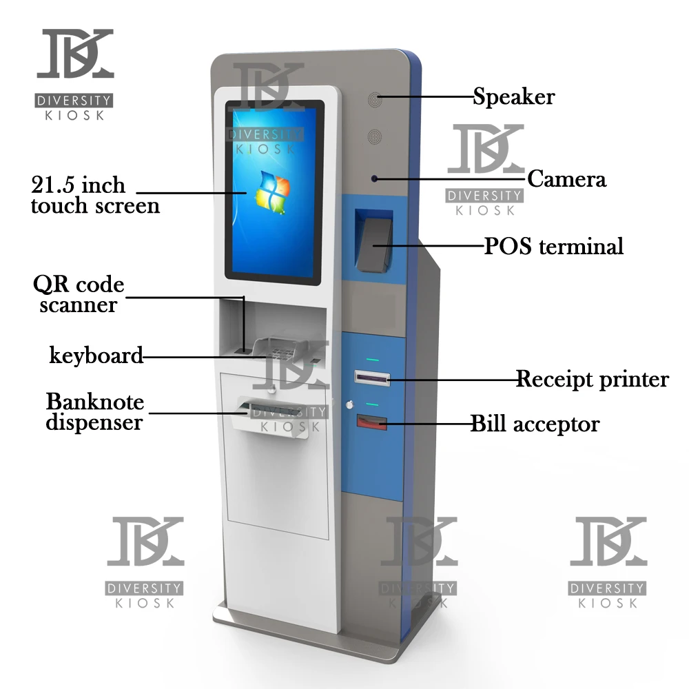 10 Inch Payment Kiosk Money Changer Crypto Atm Connected to Coinbase ...