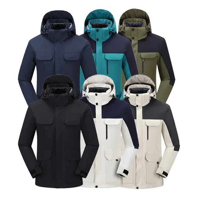 Custom Outdoor Jacket Couple Three In One Detachable Plus Down Liner ...