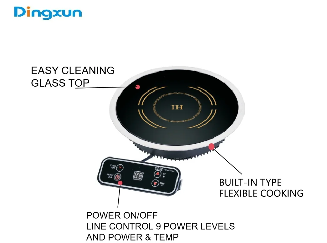 110v /220v Build in Commercial Electric Induction Cooker Round Hotpot ...