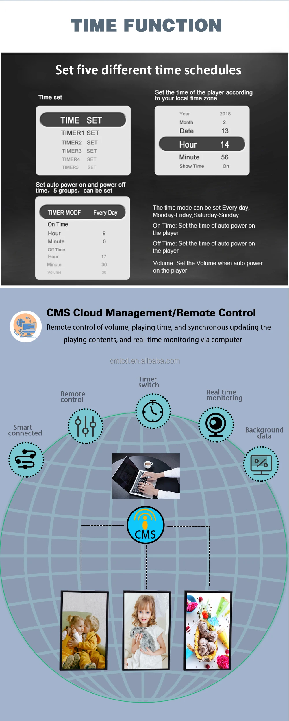 22 Inch Portable Digital Signage - Ideal for Outdoor Advertising