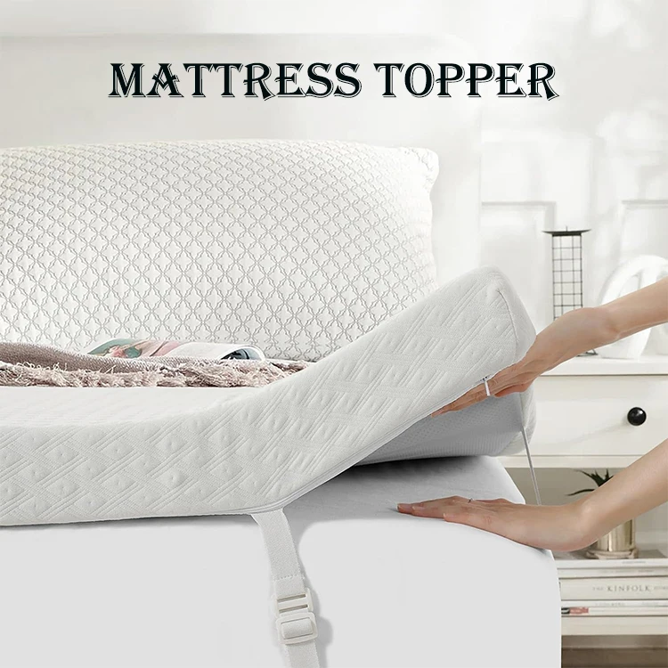 3 Inch Mattress Topper Full,Memory Foam Cooling Mattress Pad Cover For ...