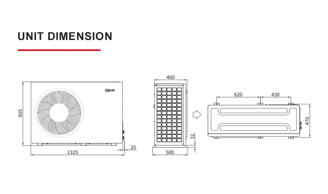 2024 Germany New Design Warmepumpe Dc Inverter 10 12 16kw A+++ Wifi Sg Ready R32 Monobloc Air To ...