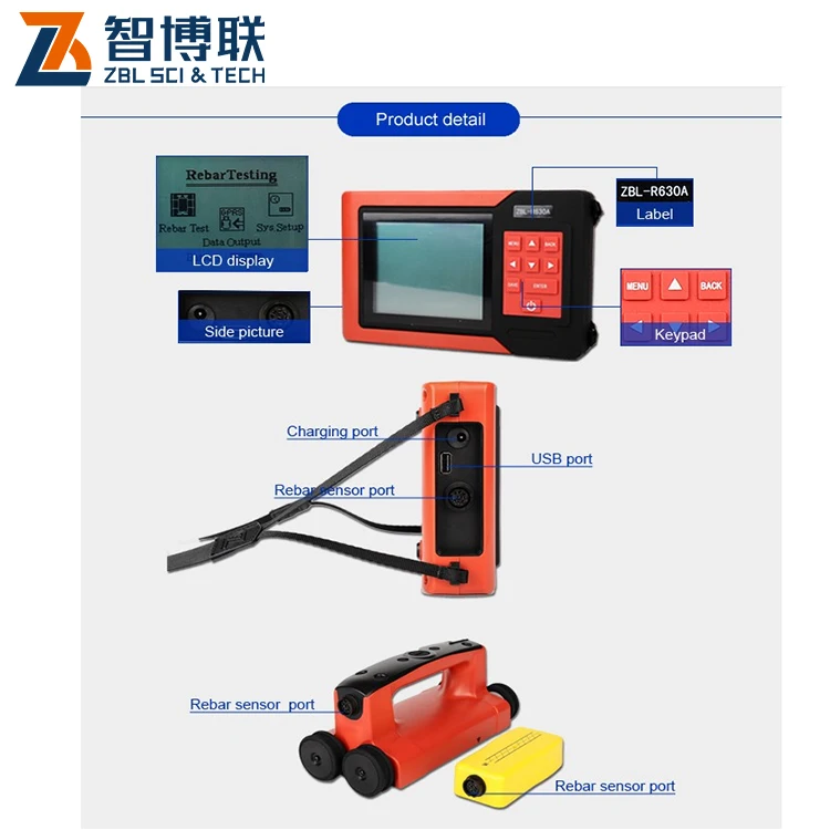 Portable Ferroscan Locator for Concrete Reinforcement Cover Meter ...