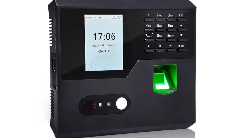 Staff Biometric Face Recognition Fingerprint Scanner Clock In And Out Employee Time Attendance ...