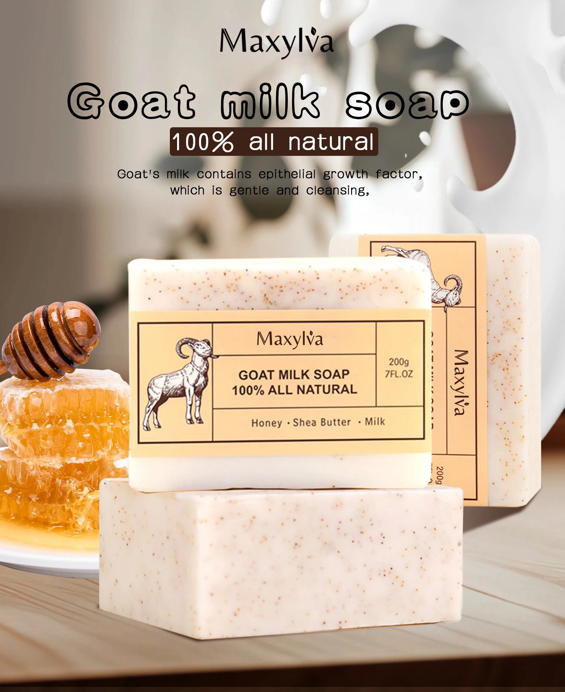 Handmade Soap Milk & Honey Soap Original Wholesale Healthy Whitening ...
