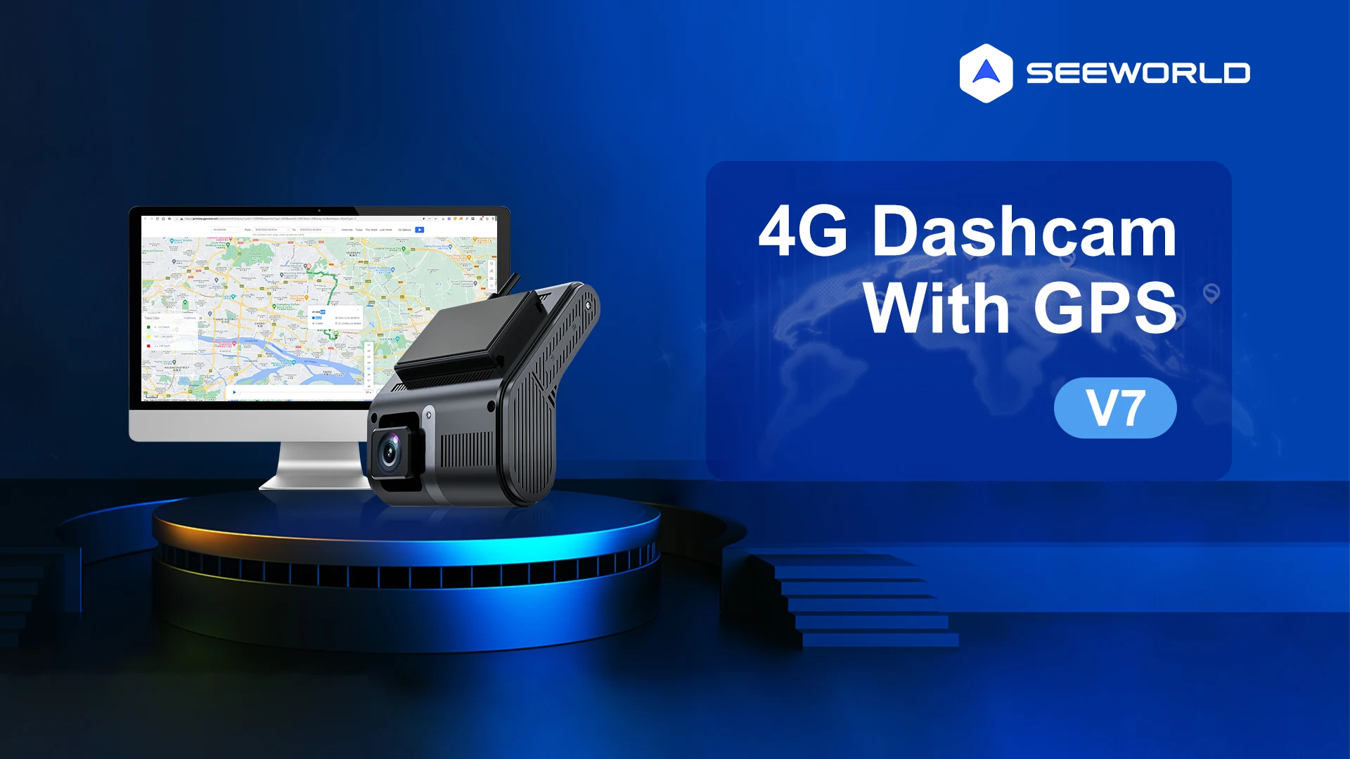 4g Lte Vehicle Car Dash Cam Gps Tracking Cameras Dual Lens Channel ...