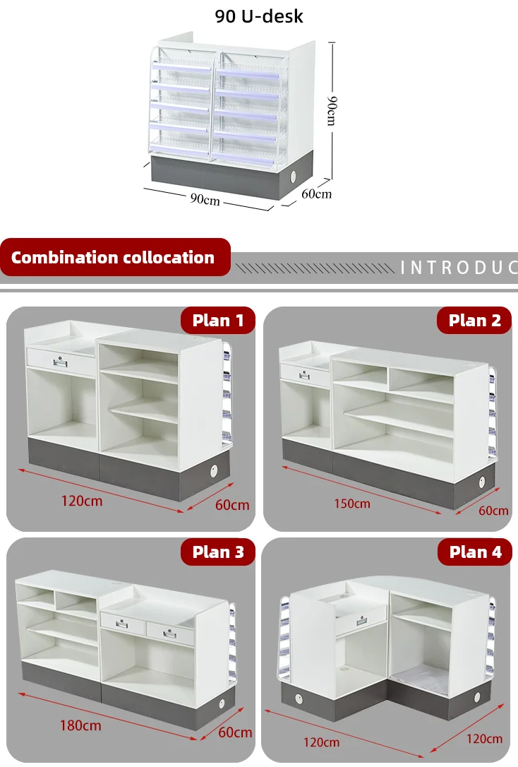 Supermarket & Convenience Store Cashier-Adjustable Size Quick Checkout ...