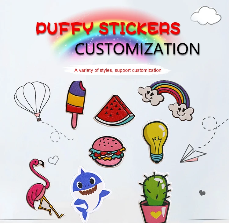 Puffy Adhesive Order Sticker Designer Buy Love Custom Stickers Bulk ...