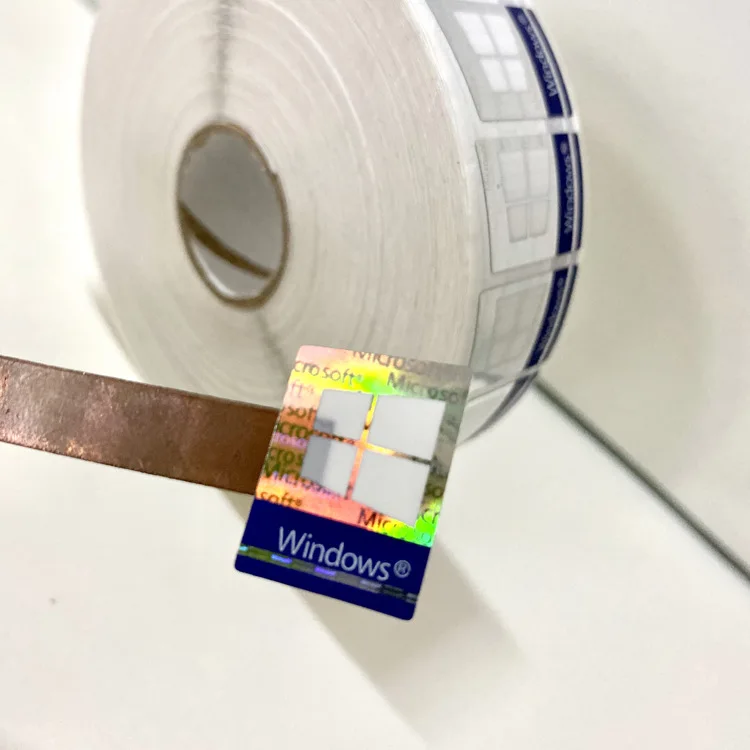Windows 11 Hologram Stickers - Customized Security Labels