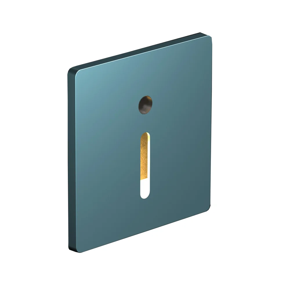 Indoor Outdoor Recessed Corner Foot Wall Lamp Motion Sensor Rectangle ...