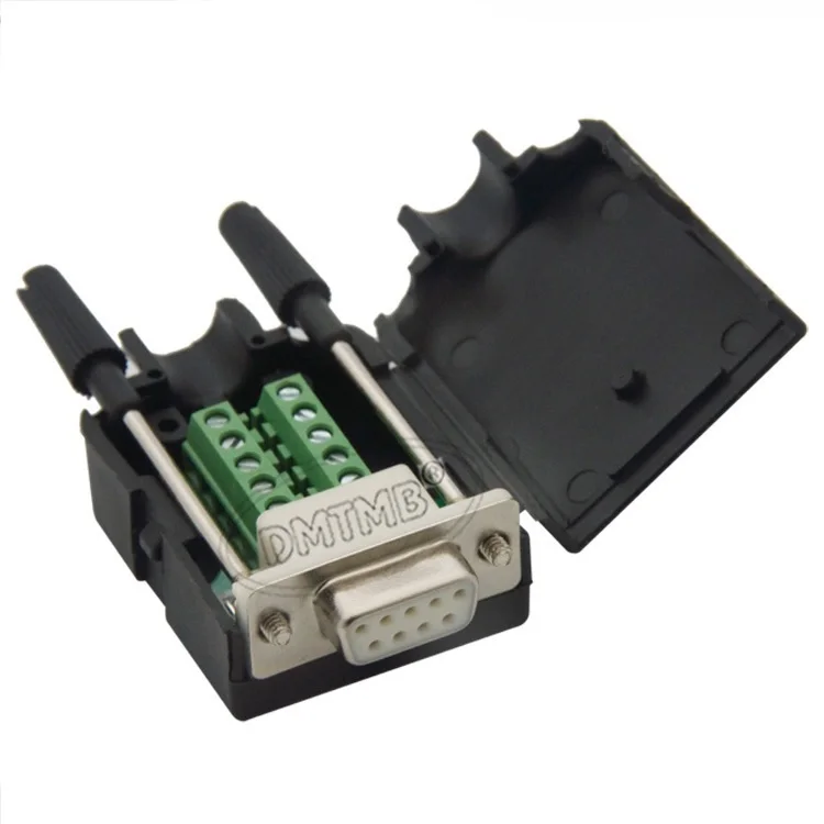 DB9 Serial Port Connector RS232 RS485 9 Pin D-Sub Male Female Plug Jack ...
