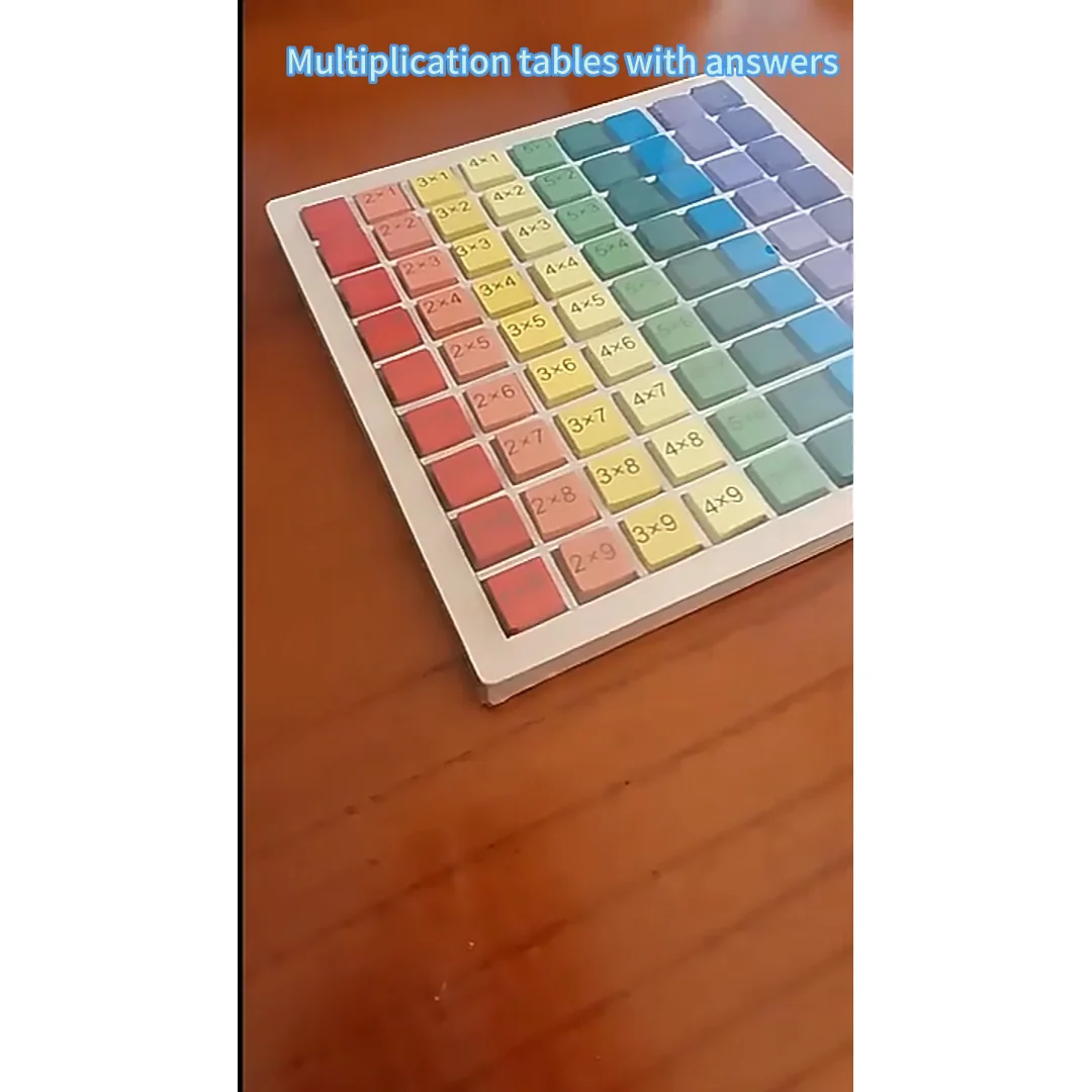 Multiplication Board Wooden Multiplication Table With Answers ...