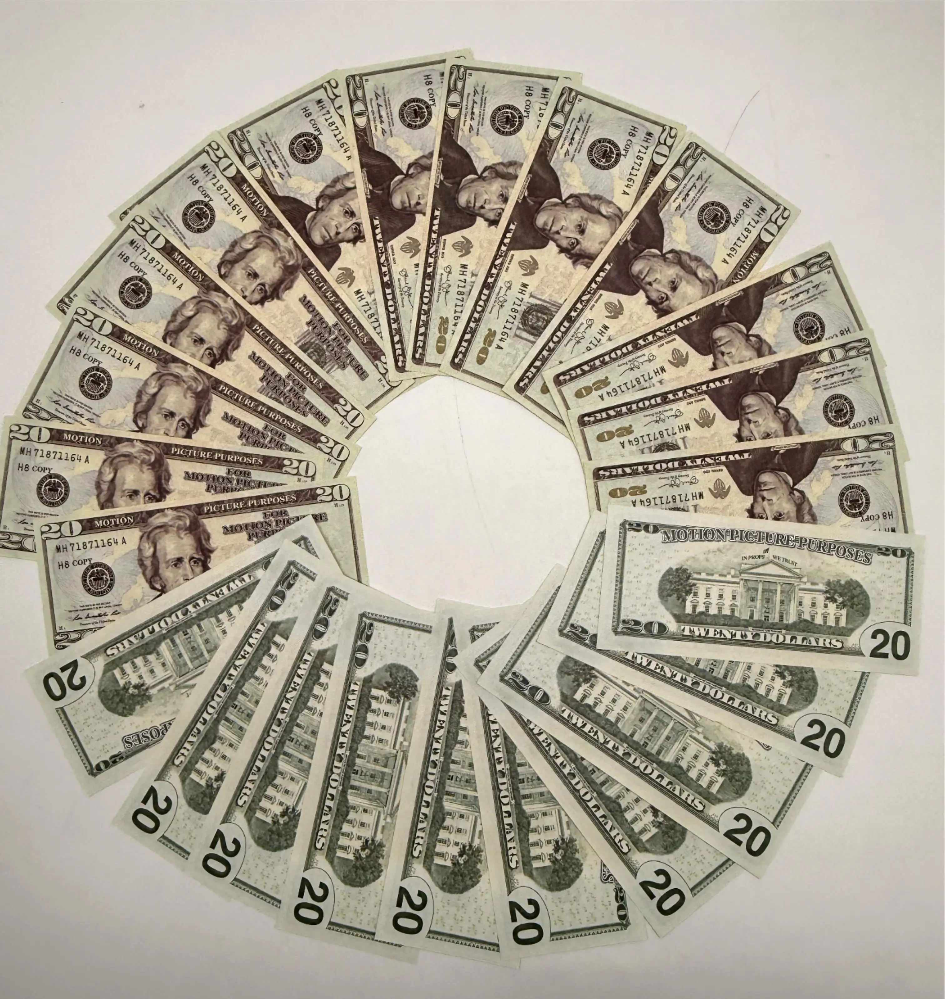 OP- 20 USD Prop Money Banknotes for Film, Photography & Event Use High ...