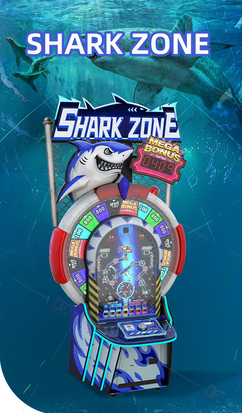 Arcade Great Escape Shark Rotating Disk Lottery Machine Style Lottery ...