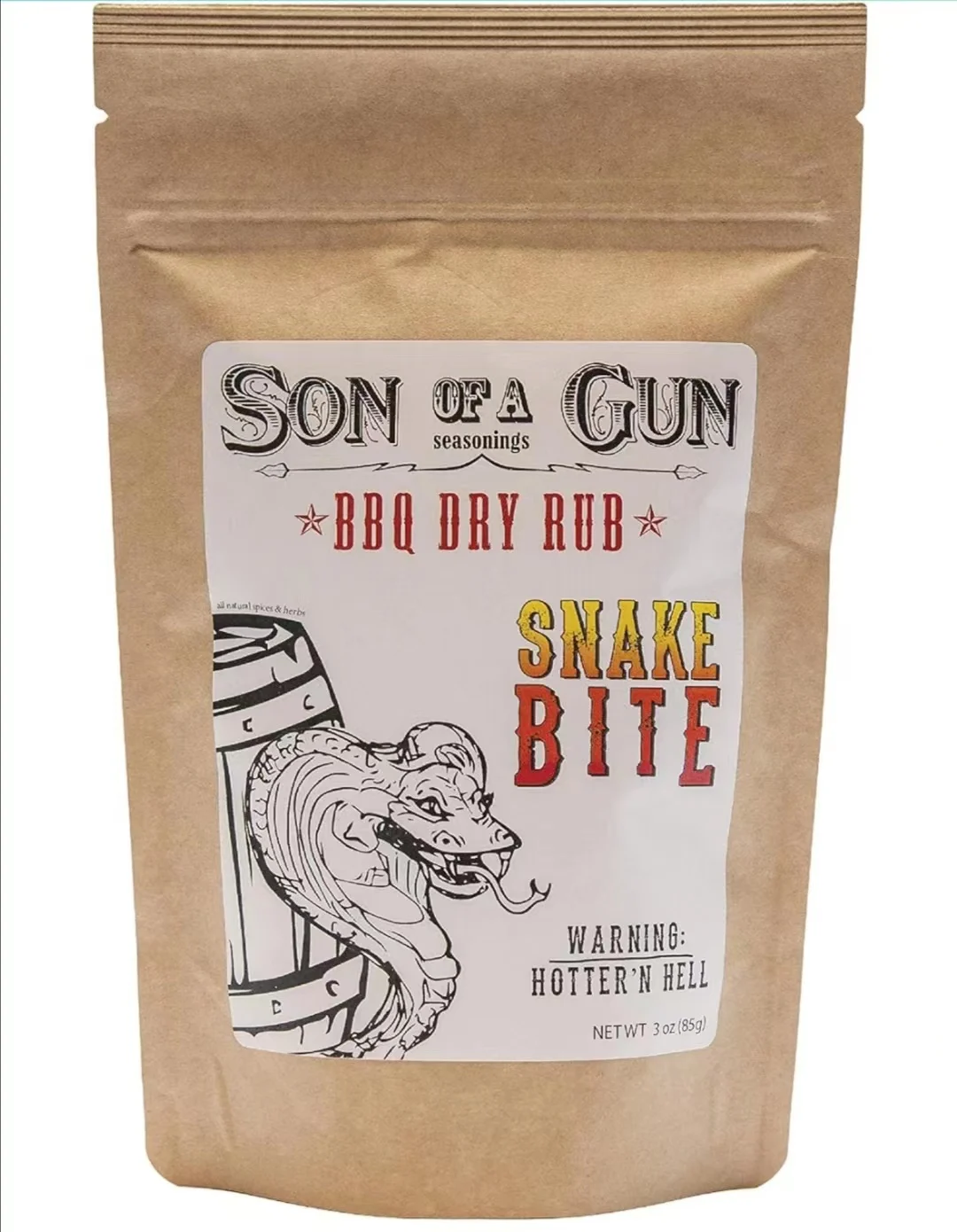 Kraft Paper Bagged Seasoning Label. Food Label. Pressure Self-adhesive ...