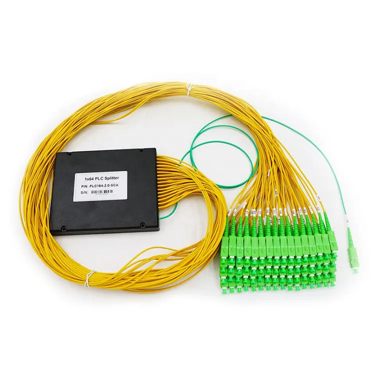 Ftth 1x64 Fiber Optic Equipment Plc Splitter Single Mode Abs Box Module ...