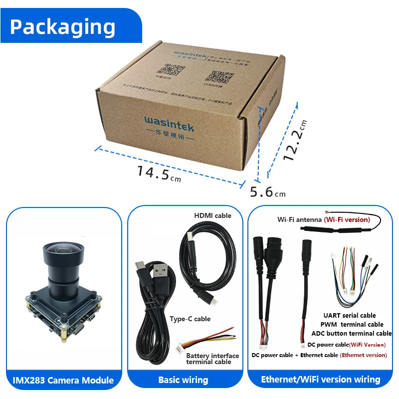 20MP IMX283 Mini Camera Module with 1 Inch CMOS Sensor and Real-Time 4K Wifi Transmission for ...