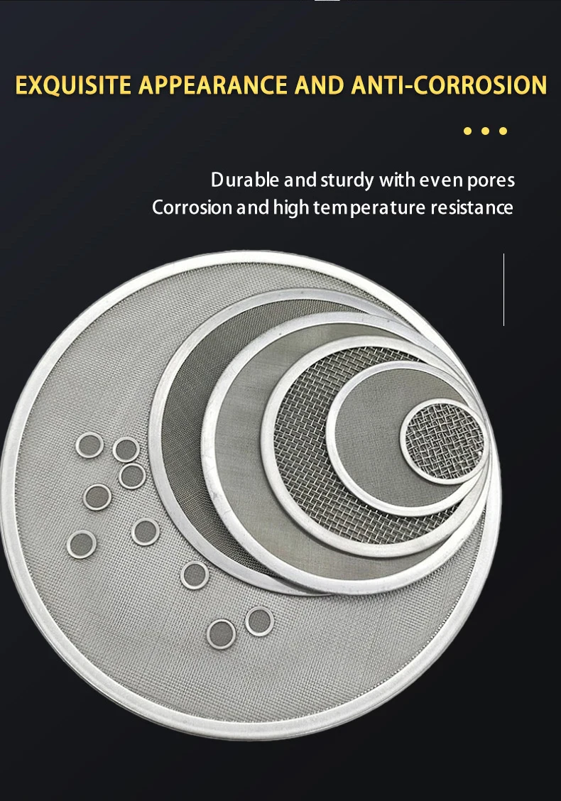 5 Layer Stainless Steel 304 3 Micron Mesh Filter Disc
