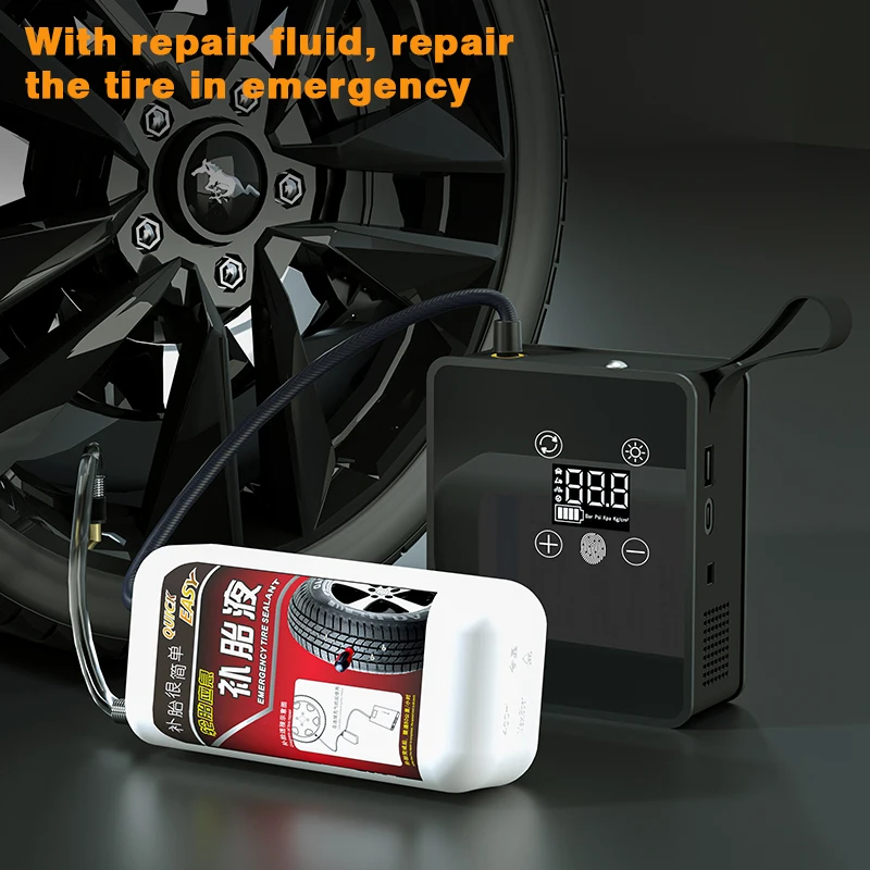 Portable Inflatable Car Pump 12v Air Compressor Air Pump For Car Tyres ...