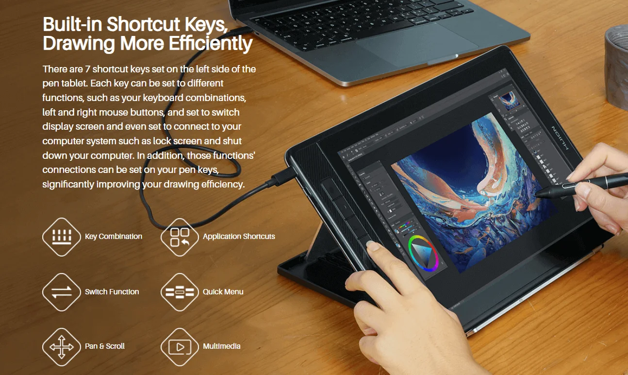 Huion Kamvas Pro 13 - Ultimate Graphic Tablet for Designers