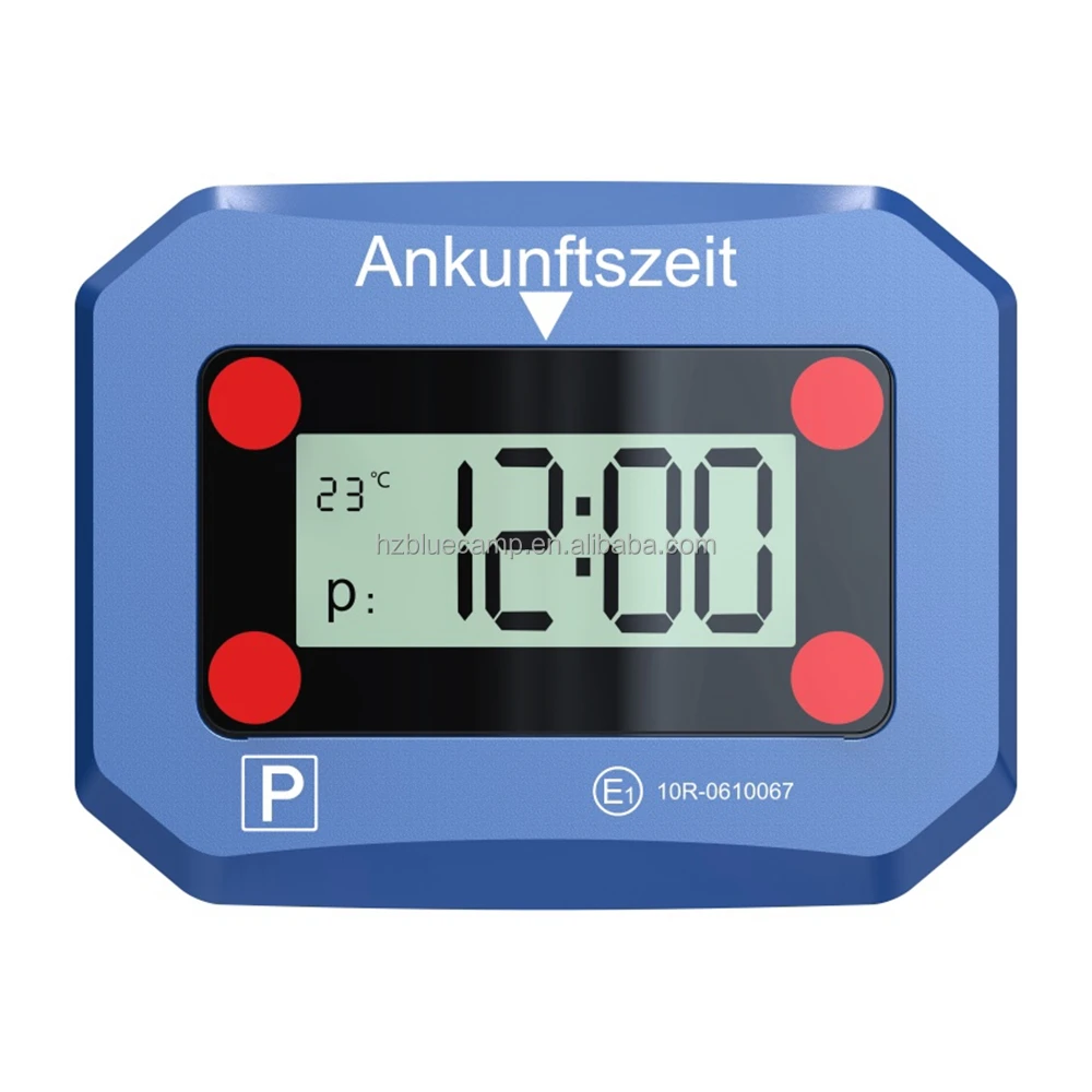 E1 Approved Car Parking Disc Timer Clock Digital Electric Parking Disc ...
