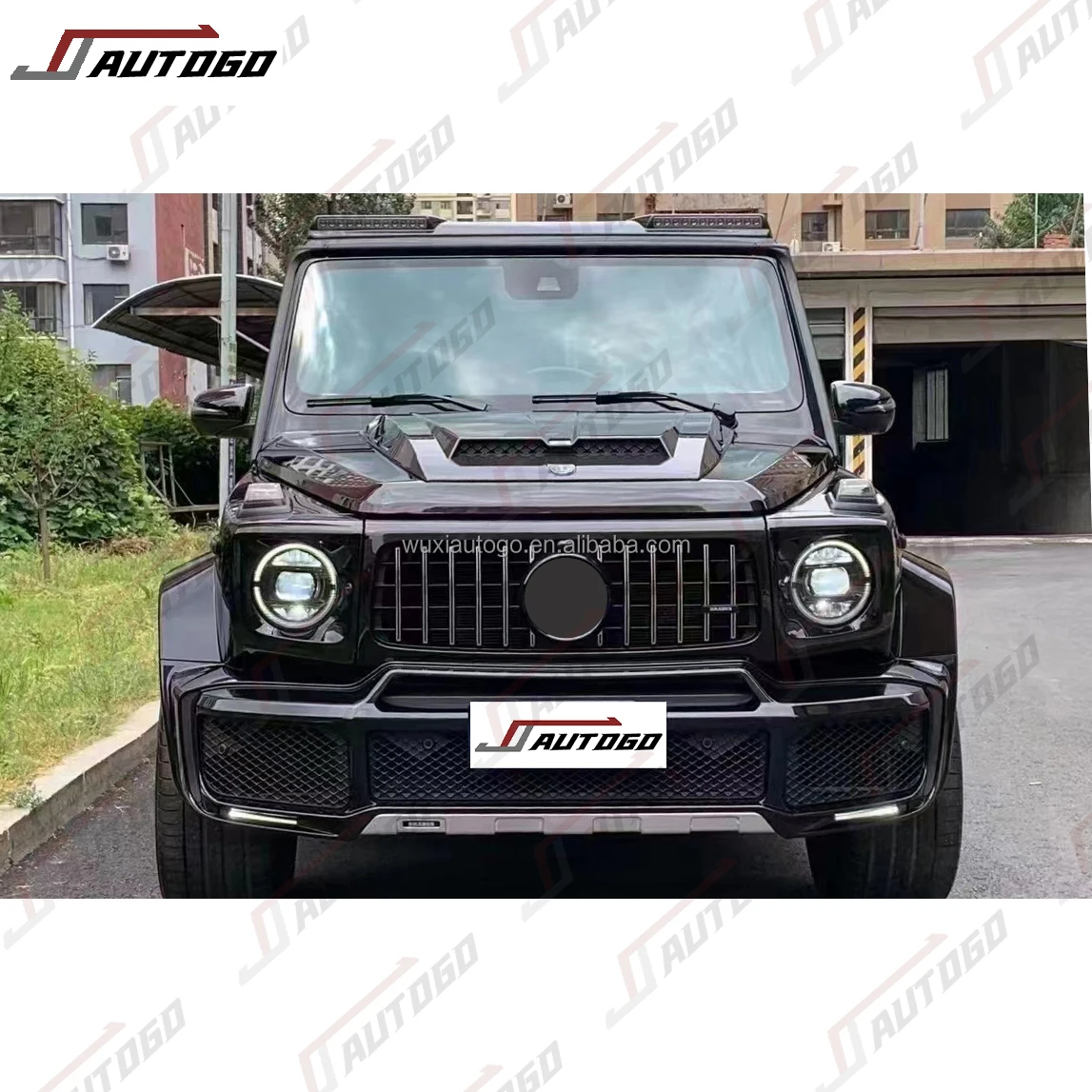 Refit Carbon Fiber Front Spoiler For Benz G Class G63 Amg 2018 2019 2020 2021 2022 2023 2024 ...