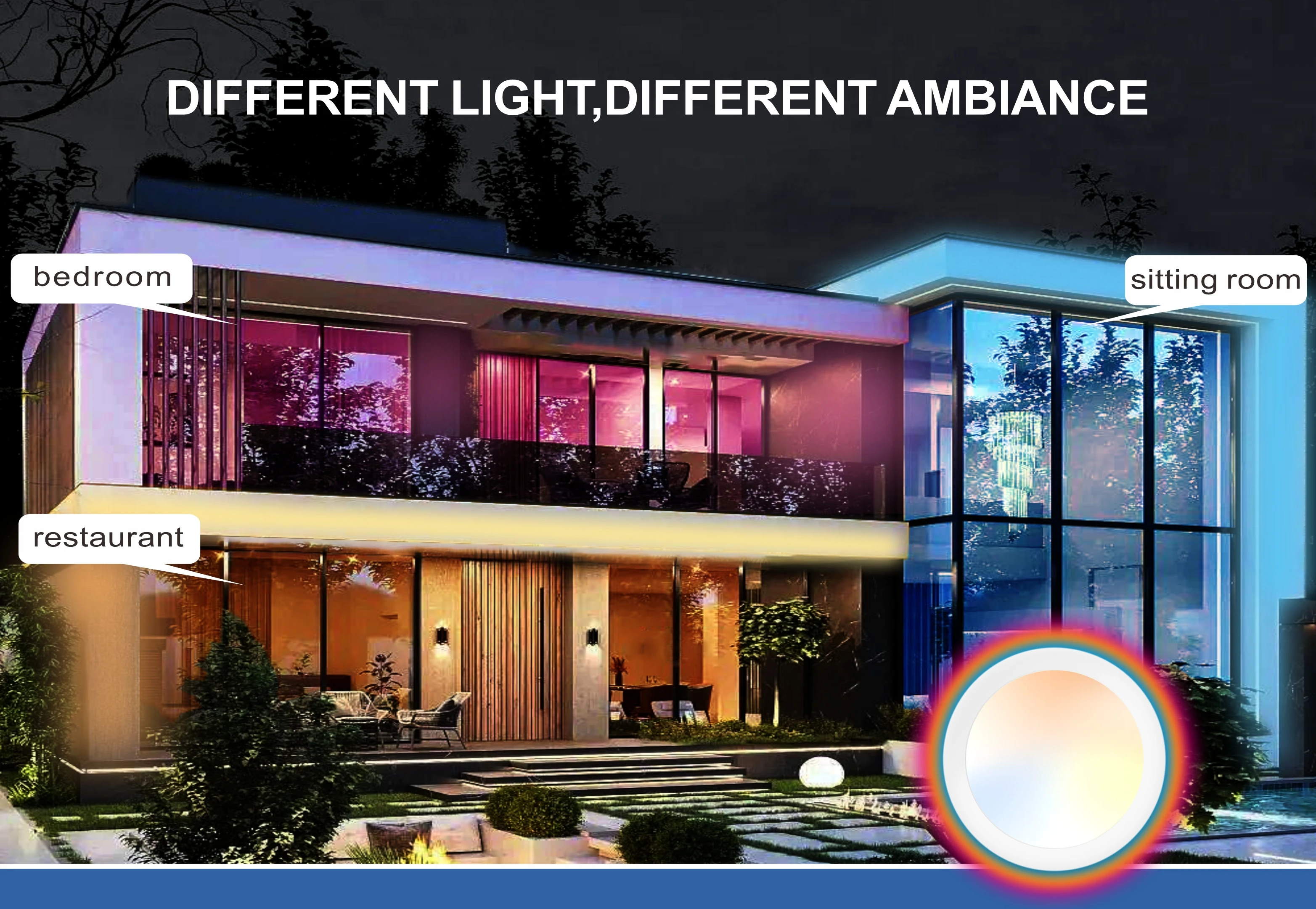 Modern Design 36w 16inch Smart Ceiling Light Panel Cct Adjustable Rgb ...