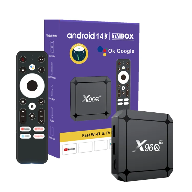 2025 Factory X96q Tv Box 4k Android 14 Rk3518 2gb Ram 16gb Rom Dual ...