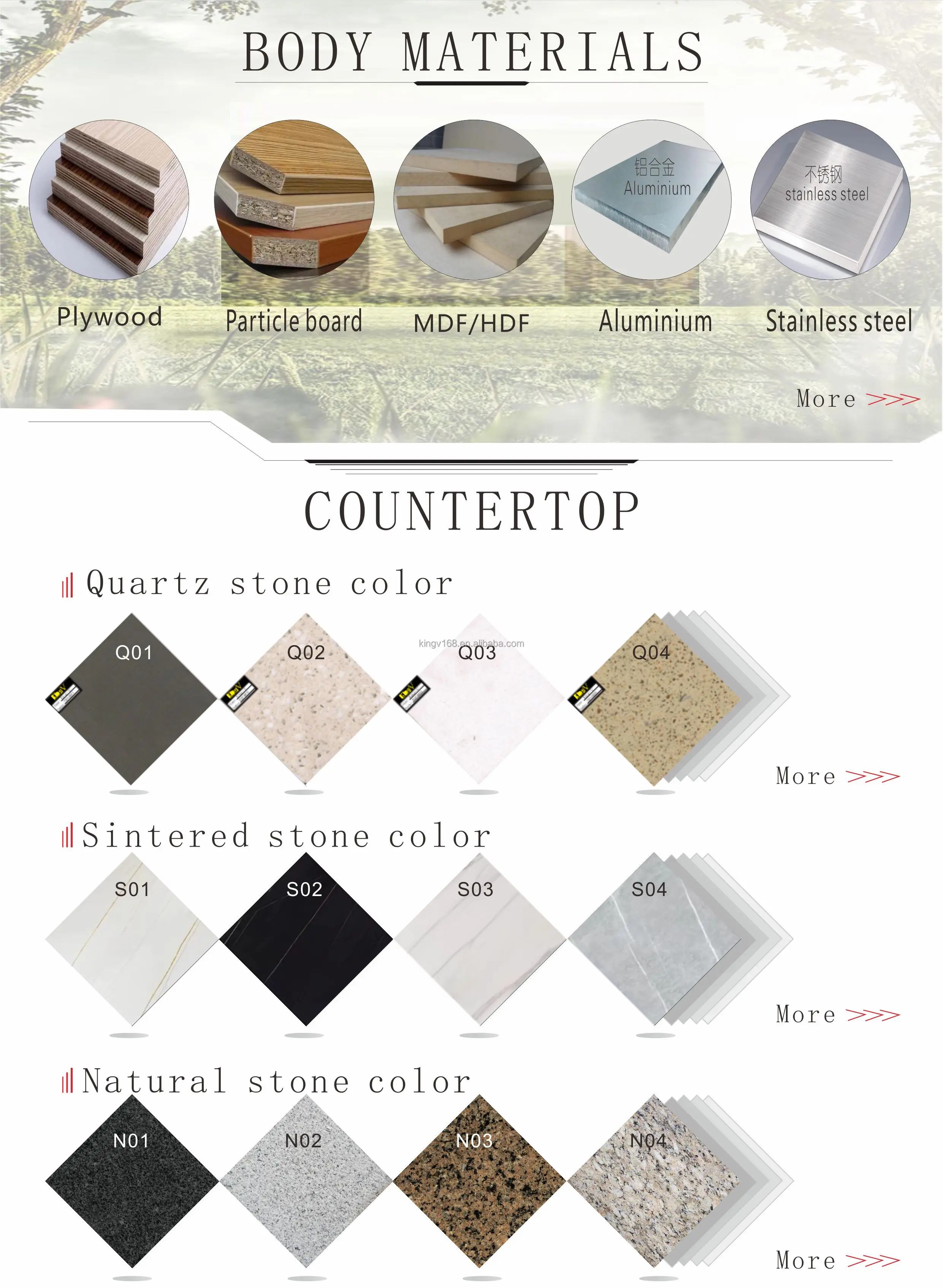 KINGV Italian Modern Luxury Kitchen Cabinets Made in China
